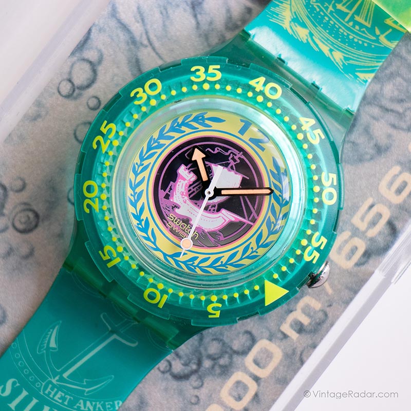 Mint 1994 Swatch SDG105 SHIP OF GLORY Watch | Original Box Swatch ...