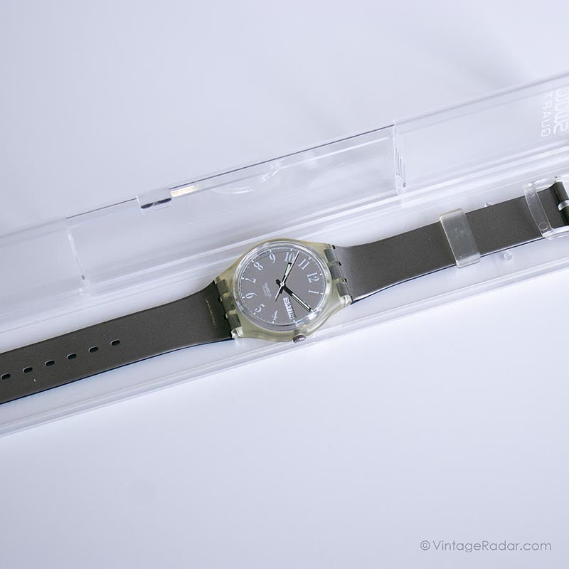 Mint Condition 1992 Swatch GK704 JEFFERSON Watch | 90s Swatch Gent ...