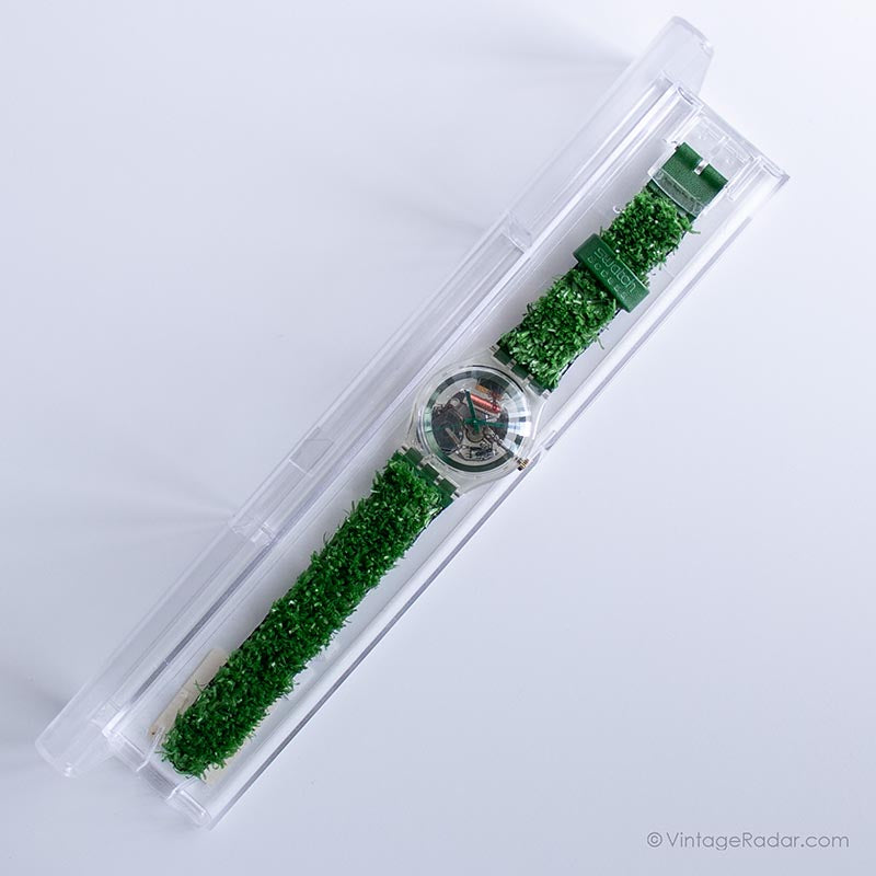 Mint 1997 Swatch SKZ103 GARDEN TURF Watch | Swatch Collector Specials ...