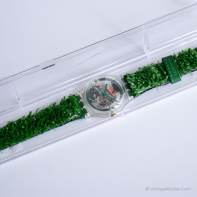 Mint 1997 Swatch SKZ103 GARDEN TURF Watch | Swatch Collector Specials ...