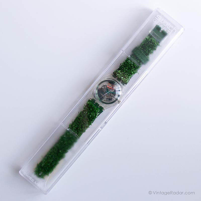 Mint 1997 Swatch SKZ103 GARDEN TURF Watch | Swatch Collector Specials ...