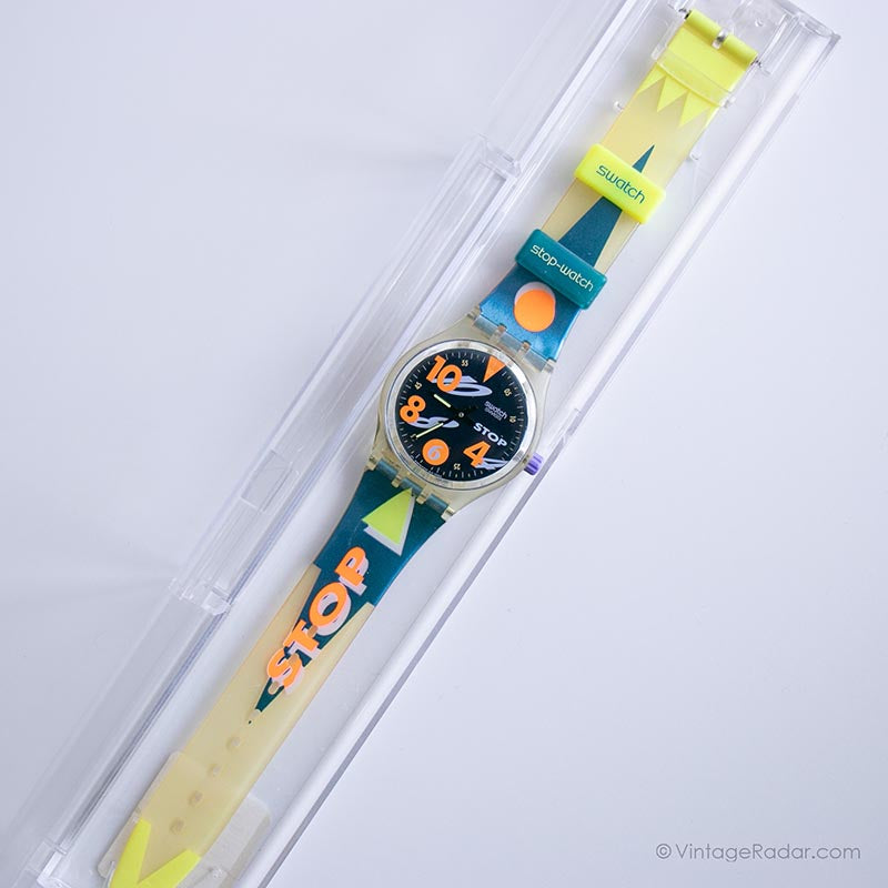 Mint 1993 Swatch SSK102 MOVIMENTO Watch | Chronograph Swatch Stop ...