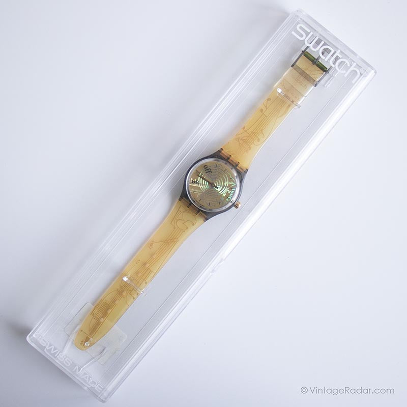Mint 1993 Swatch SLM101 SPARTITO Watch | Vintage Swatch Musicall Watch – Vintage Radar