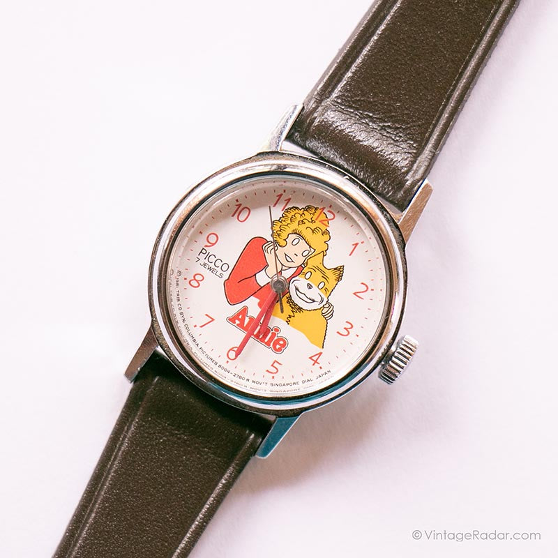 Vintage Collectible Annie Watch | 80s Silver-tone Mechanical Watch ...