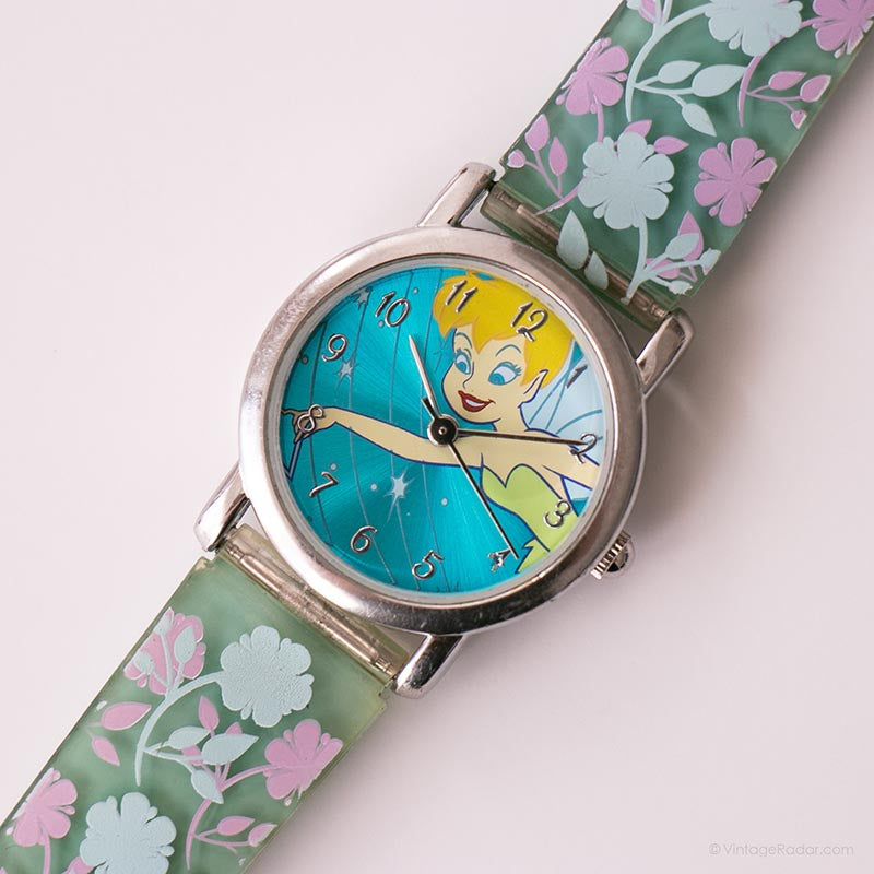 Tinker Bell Fairy Vintage Disney Watch | Tiny Silver-tone Ladies Watch ...
