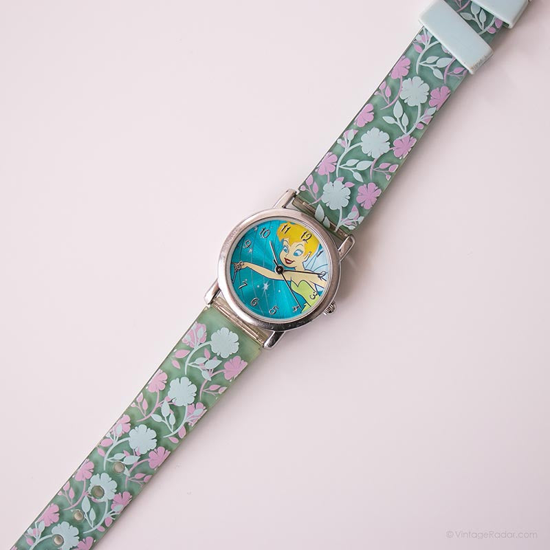 Tinker Bell Fairy Vintage Disney Watch | Tiny Silver-tone Ladies Watch ...