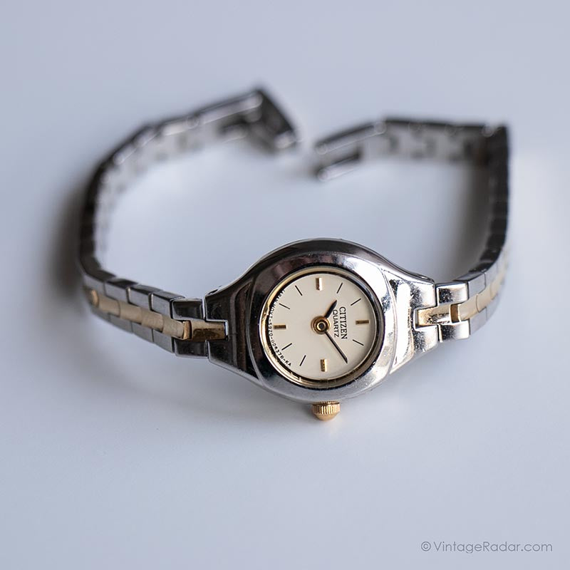 Vintage Citizen 5920-S91531 HSB Watch | Tiny Silver-tone Watch for Her ...