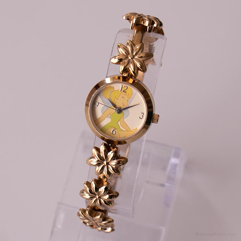 Vintage Luxury Tinker Bell Fairy Seiko Watch | Gold-Tone Disney Watch ...