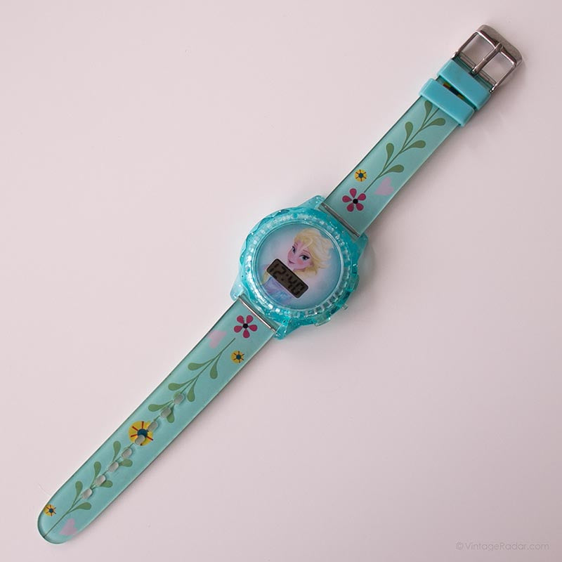 Frozen Elsa Disney Princess Digital Watch | Blue Frozen Vintage Watch ...