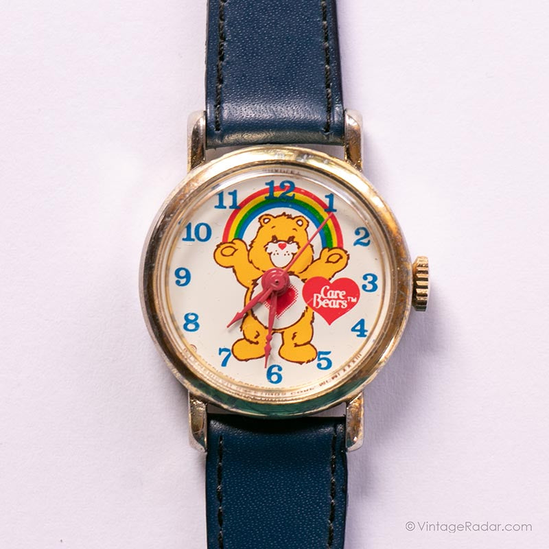 RARE Vintage Care Bear Watch by Bradley | Gold-tone Mechanical Watch ...