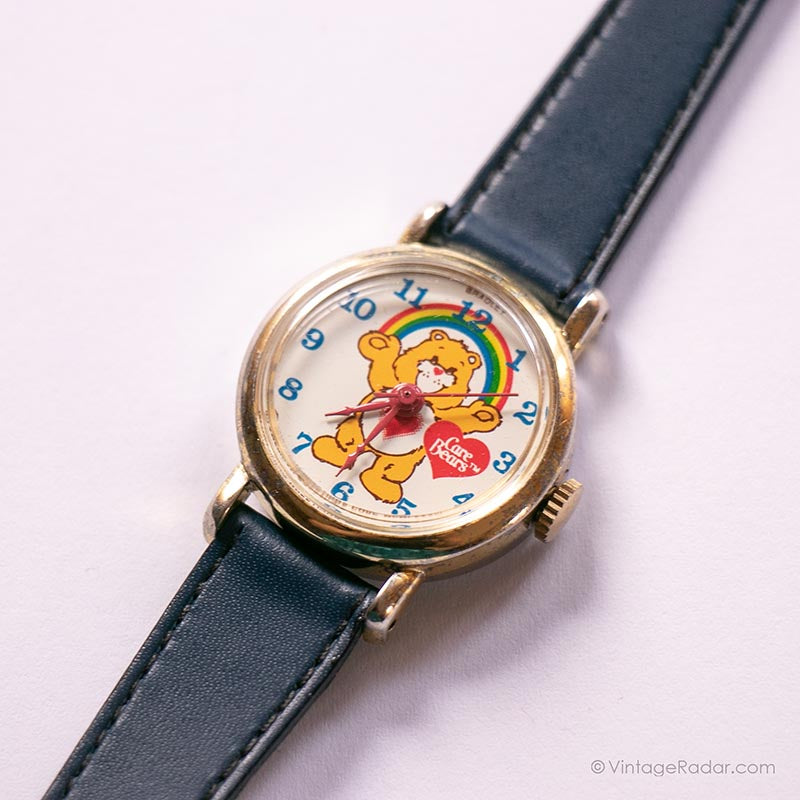 RARE Vintage Care Bear Watch by Bradley | Gold-tone Mechanical Watch ...
