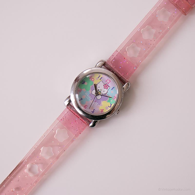 Pink Hello Kitty Vintage Watch | 90s Silver-Tone Character Watch ...