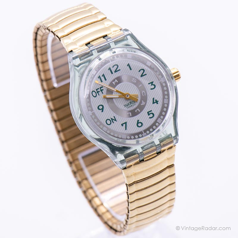 1995 Swatch SLM107 SLM108 REFRAIN Watch | 90s Swatch Musicall – Vintage ...