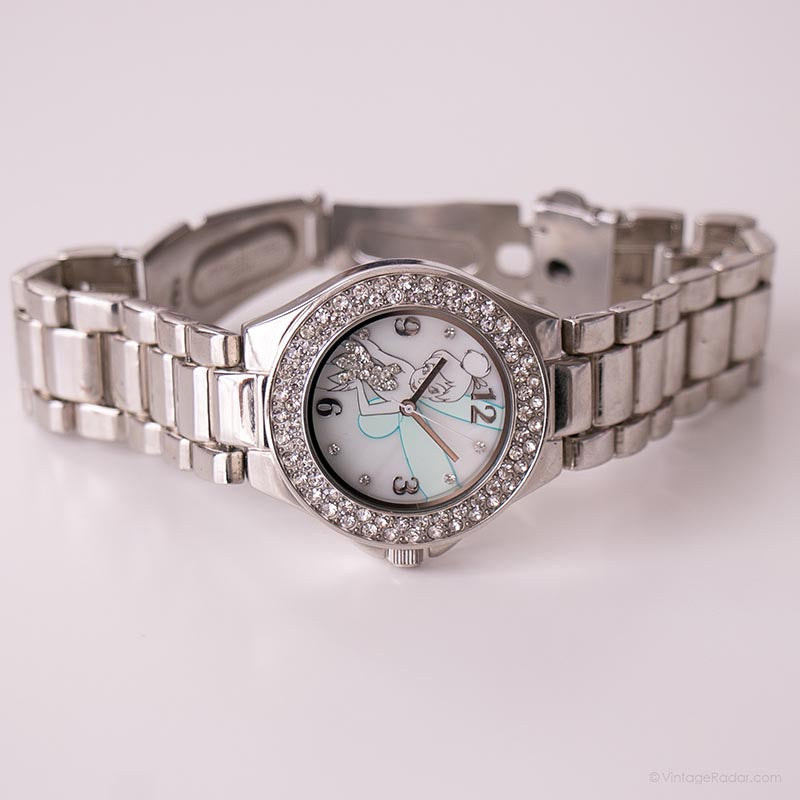 Luxury Tinker Bell Disneyland Watch | Silver-Tone Retro Gift Watch ...