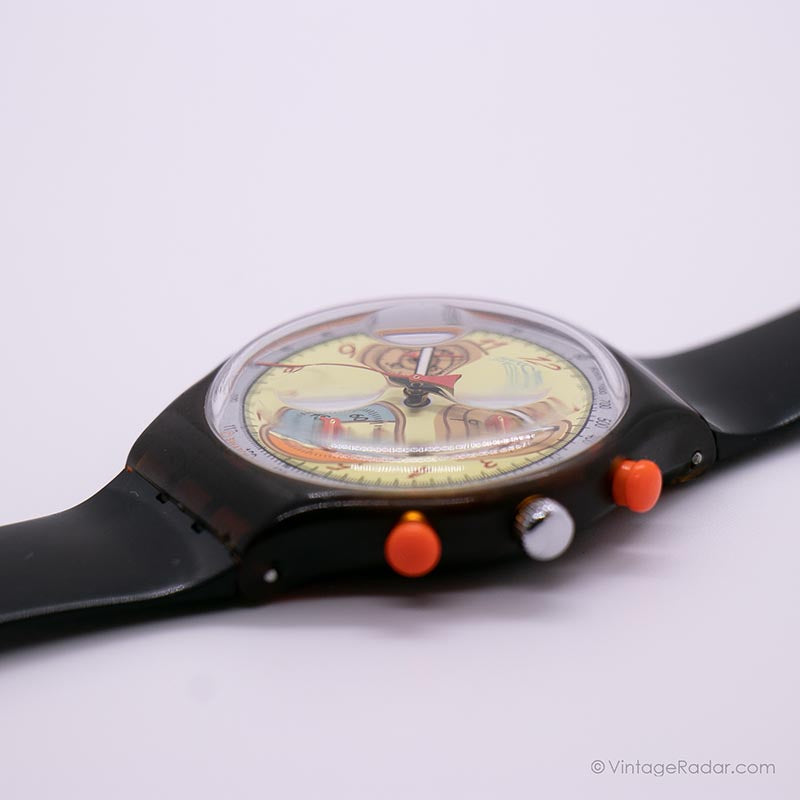1994 Swatch SCO100 DANCING FEATHERS Watch | Vintage Swatch Chrono ...