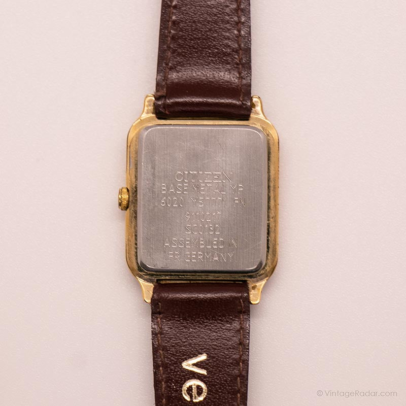 Square Dial Citizen Watch For Ladies | Women's Citizen Gold-tone Watch ...