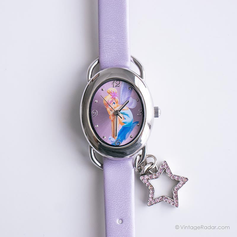 Vintage Pink Tinker Bell Watch | Disney Time Works Watch – Vintage Radar