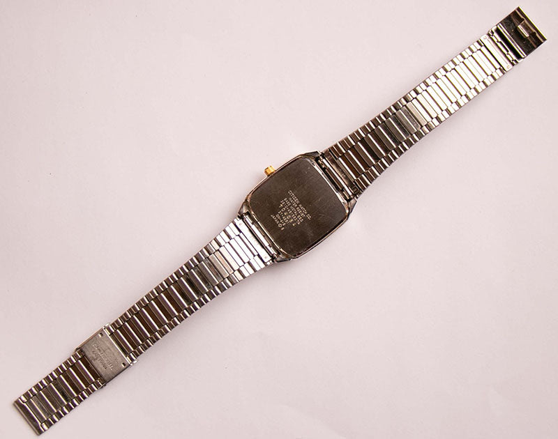 Square-dial Citizen Quartz Vintage Watch | Silver Japan Quartz Watch ...