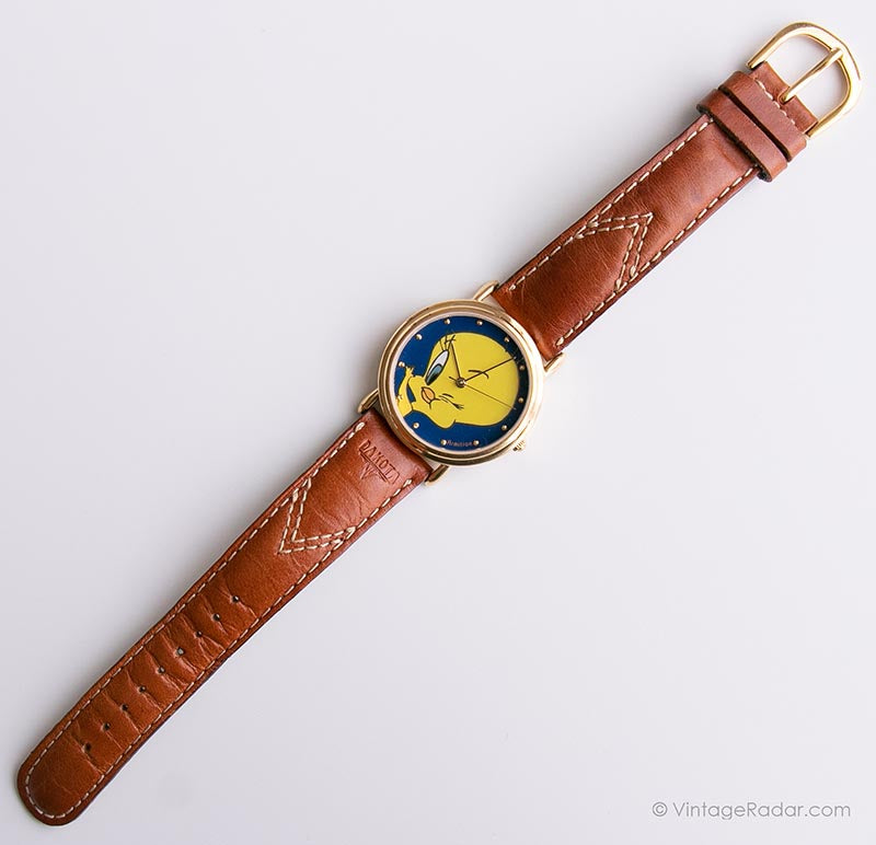 Vintage Gold-tone Tweety Watch | Looney Tunes Watch by Armitron ...
