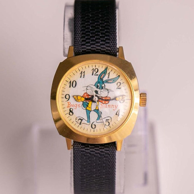 Vintage Bugs Bunny Looney Tunes Mechanical Watch Ultra Rare Model ...