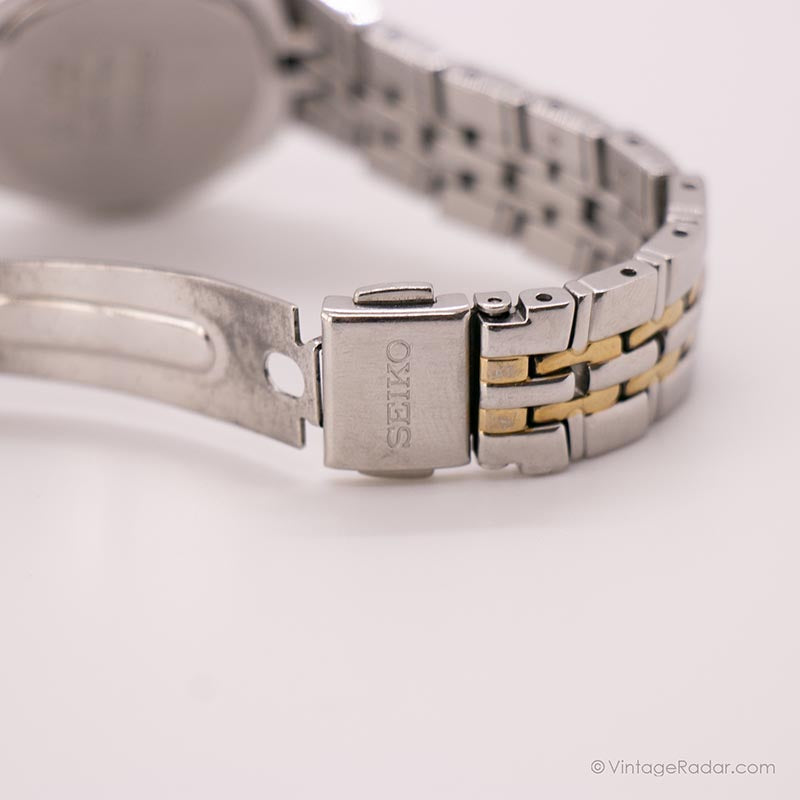 Vintage Seiko 7N82-0AT0 R1 Wristwatch for Her | Two-tone Elegant Watch ...
