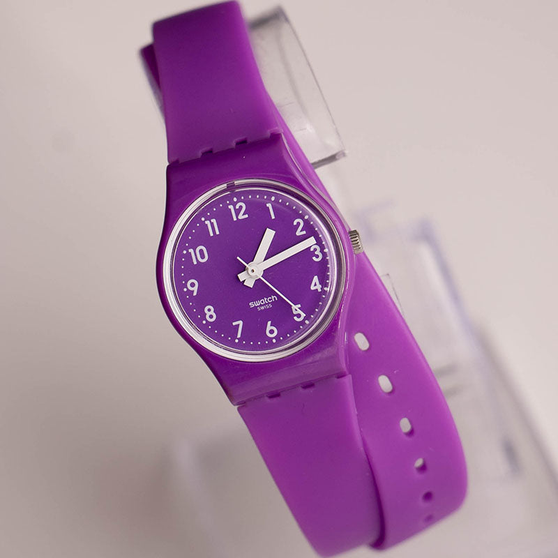 Swatch SWEET PURPLE LV115 Watch | Purple Swatch Lady Double Strap ...