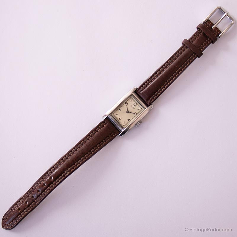 Vintage Citizen 5930-S72714 Watch | Silver-tone Rectangular Watch ...