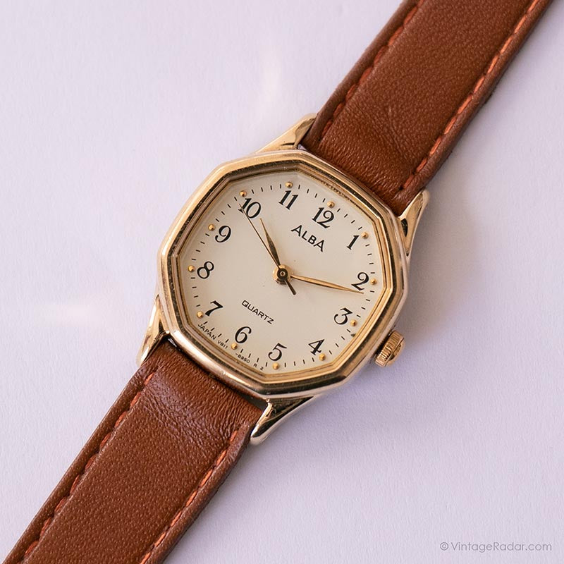 Vintage Alba V811-5660 R1 Watch | Ladies Gold-tone Japan Quartz Watch ...
