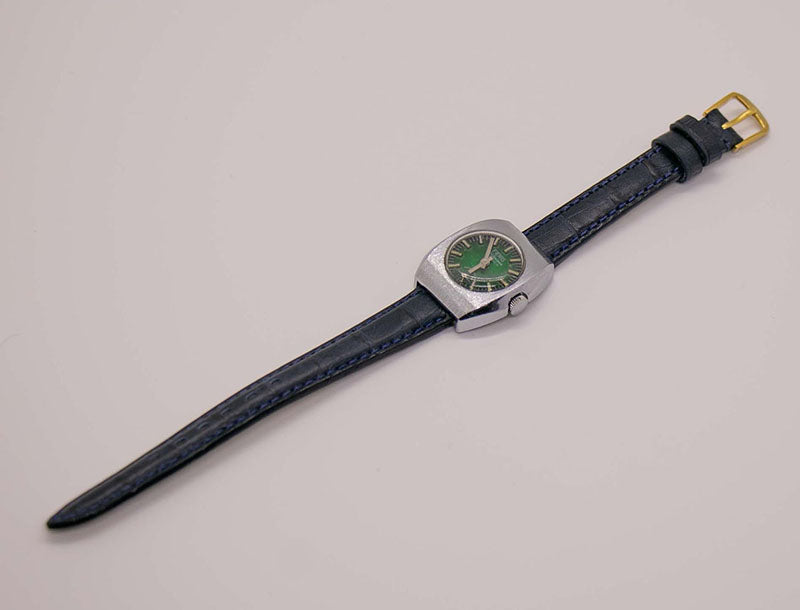 Fero Feldmann 17 Jewels Swiss Made Green Dial Watch for Women 1980s ...