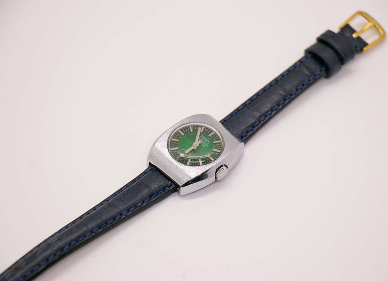 Fero Feldmann 17 Jewels Swiss Made Green Dial Watch for Women 1980s ...