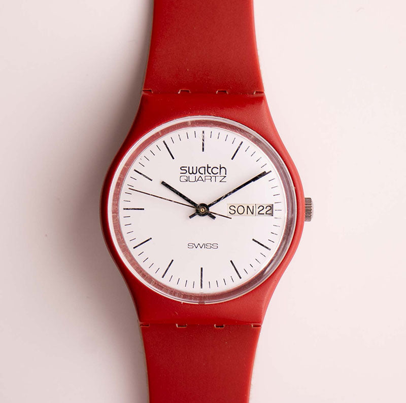 RARE 1983 GR700 Swatch Prototype Watch | Day & Date Swatch Watch ...