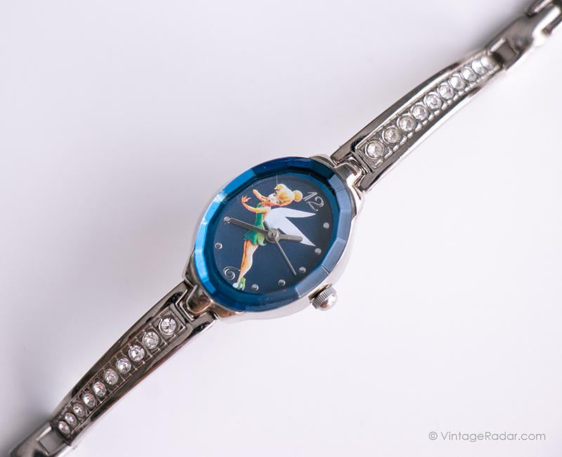 Vintage Elegant Tinker Bell Watch | Silver-tone Disney Watch for Her ...