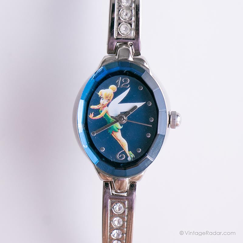 Vintage Elegant Tinker Bell Watch | Silver-tone Disney Watch for Her ...