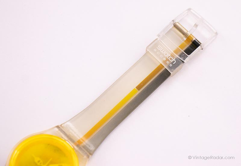 RARE 1999 Yellow Swatch Gent Watch | Vintage Swatch Watch Yellow Dial ...