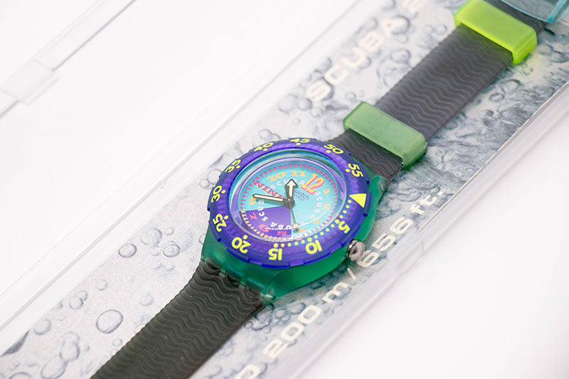 1994 Vintage Swatch Watch | Scuba Swatch BERMUDA TRIANGLE SDN106 ...