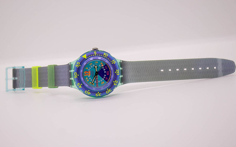 1994 Vintage Swatch Watch | Scuba Swatch BERMUDA TRIANGLE SDN106 ...