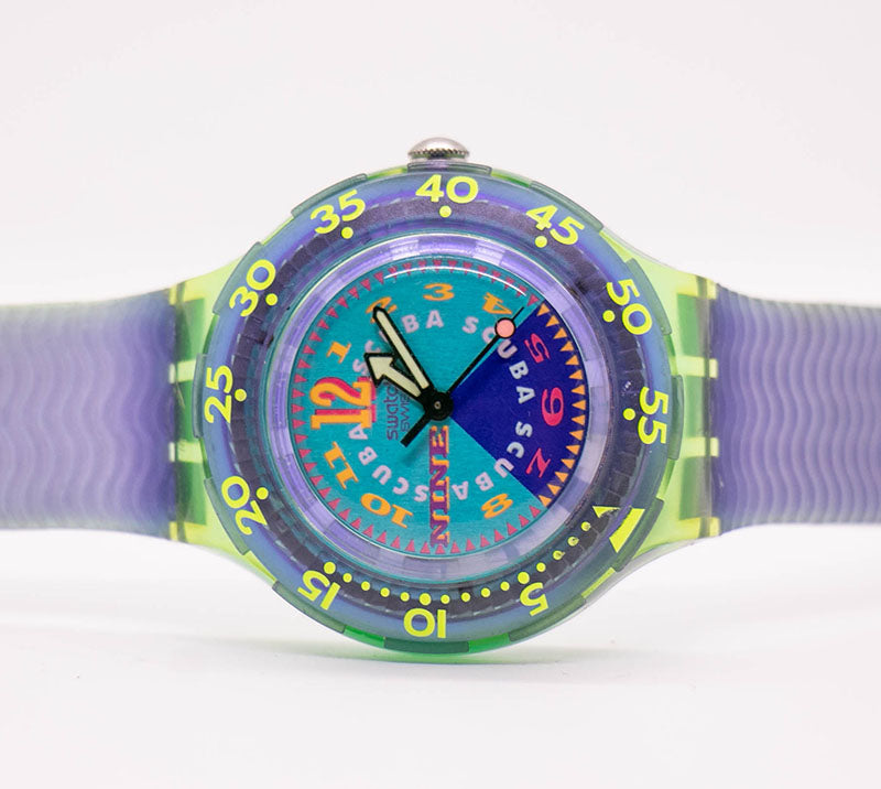 Vintage Swatch Scuba BERMUDA TRIANGLE SDN106 Watch | 90s Swatch ...