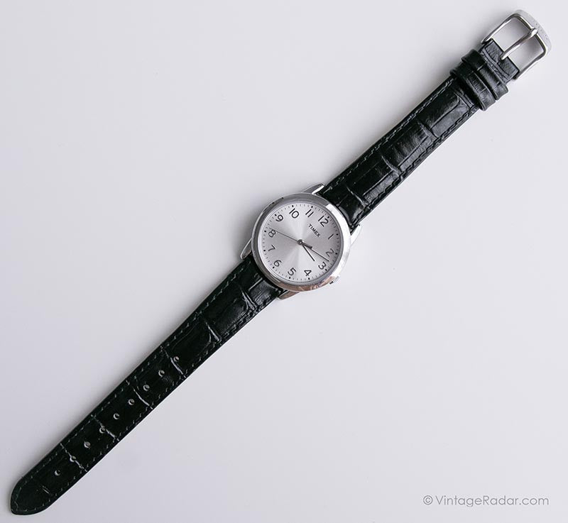 Minimalist Silver-tone Timex Quartz Watch | Best Vintage Timex Watches ...