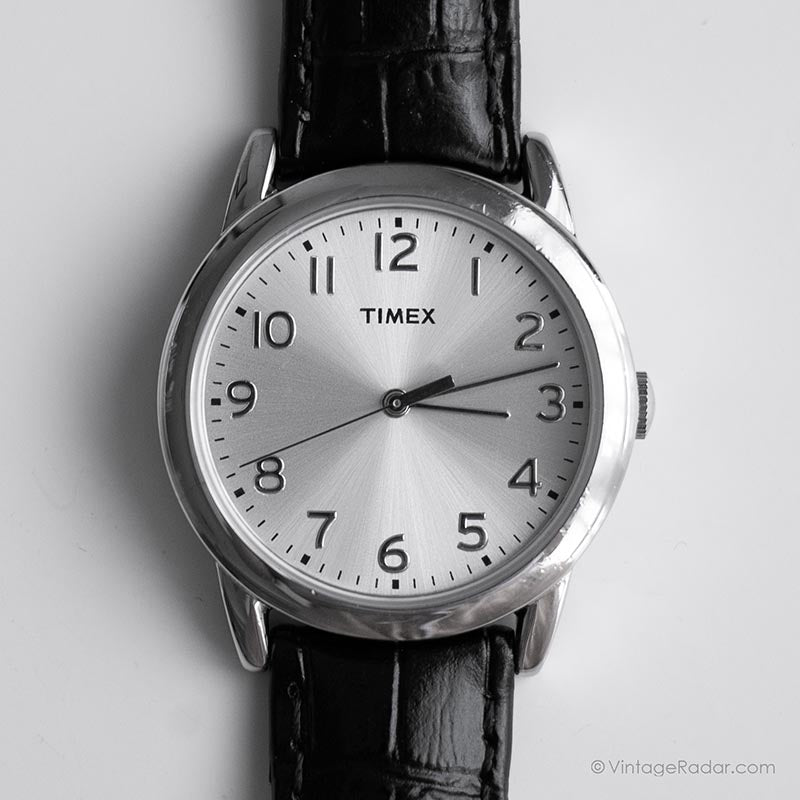 Minimalist Silver-tone Timex Quartz Watch | Best Vintage Timex Watches ...