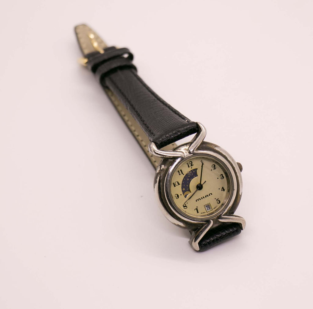 Milan Moon Phase Watch for Women | Women's Silver Moonphase Date Watch ...