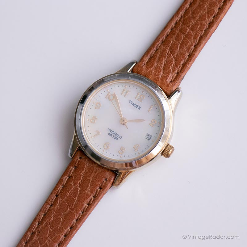 Vintage Two-tone Timex Indiglo Watch for Ladies | Timex Luxury Watch ...