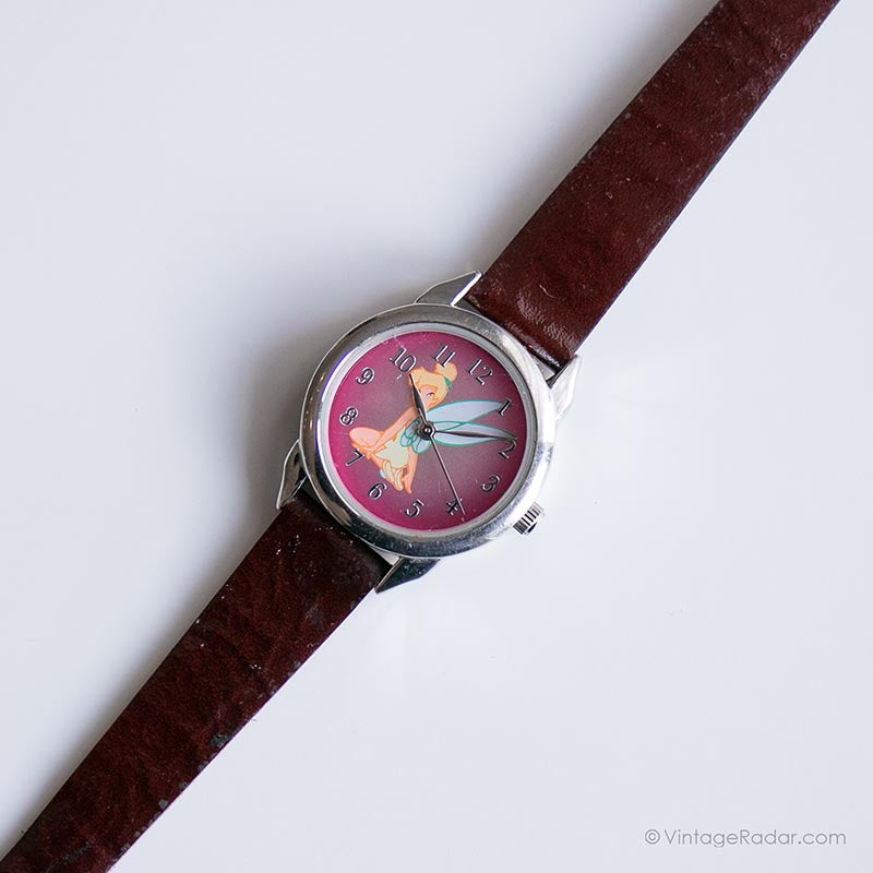 Vintage Pink Tinker Bell Watch for Her | Retro Disney Ladies Watch ...