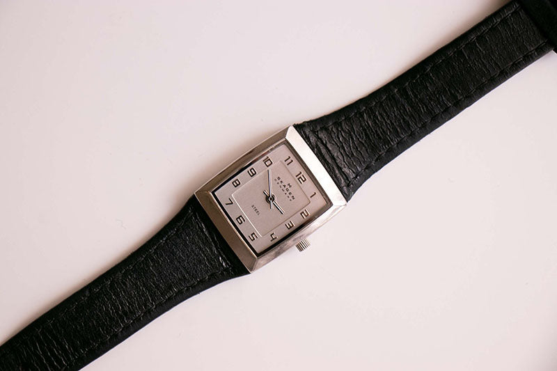 Rectangular Silver-tone Skagen Denmark Steel Watch for Women Vintage ...