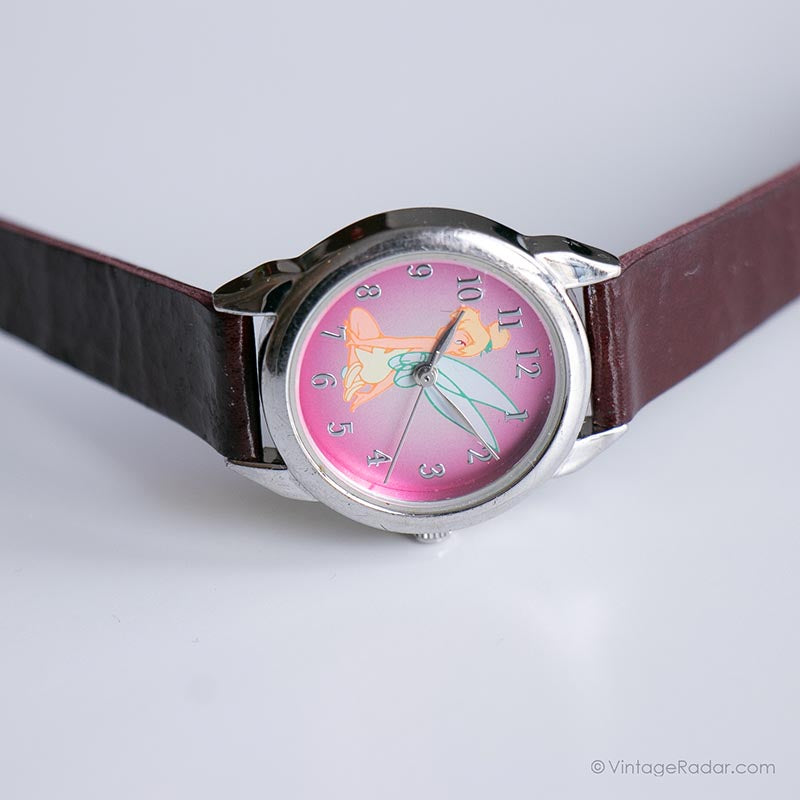 Vintage Pink Tinker Bell Watch for Her | Retro Disney Ladies Watch ...