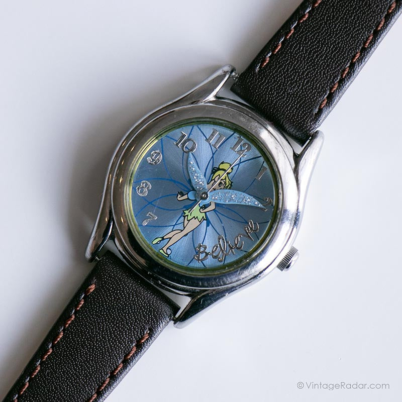Vintage Blue Dial Tinker Bell Watch | Disney Wristwatch by Seiko ...