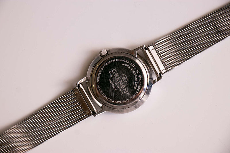 Silver-tone Grenen Denmark by Skagen Watch for Women Vintage – Vintage ...