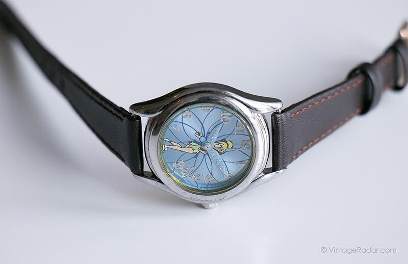 Vintage Blue Dial Tinker Bell Watch | Disney Wristwatch by Seiko ...