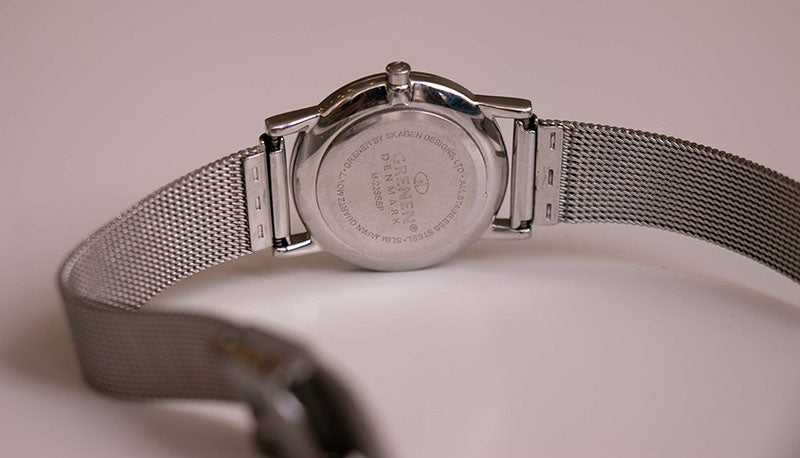 Vintage Minimalist Grenen Denmark by Skagen Watch with Pearly Dial ...