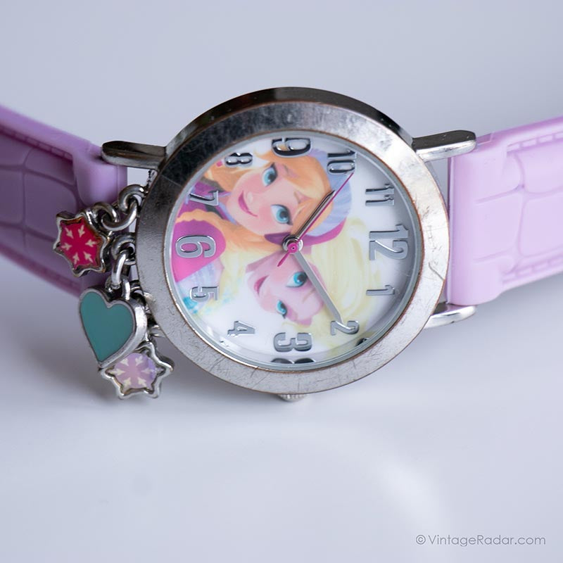 Frozen Elsa and Anna Watch for Ladies | Pre-owned Purple Disney Watch ...