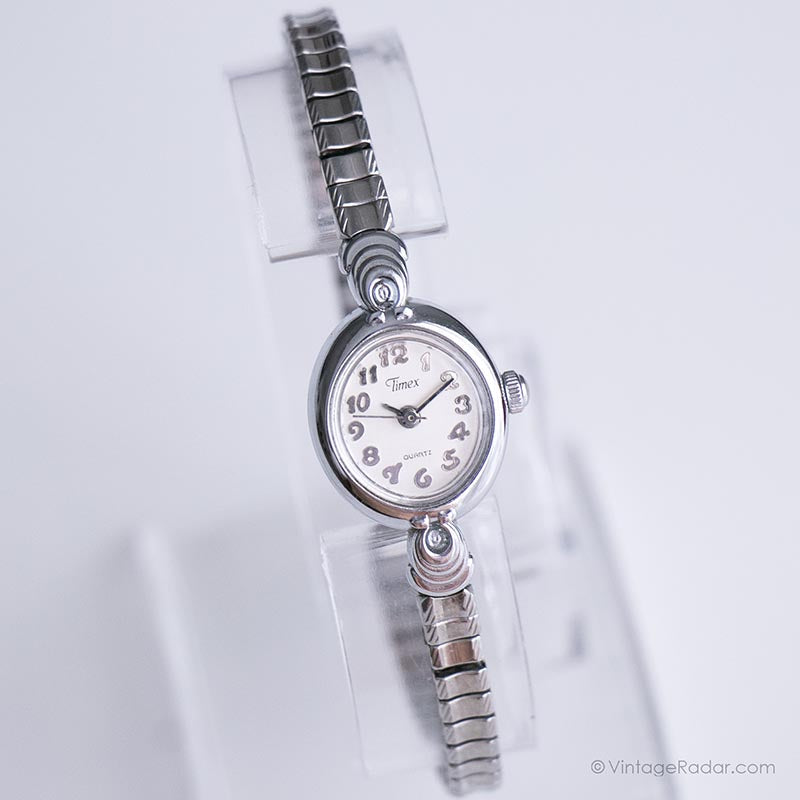 Vintage Tiny Watch for Ladies | Timex Silver-tone Watch – Vintage Radar